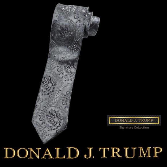 Accessories | Donald Trump Signature Collection Necktie Grey Purple ...